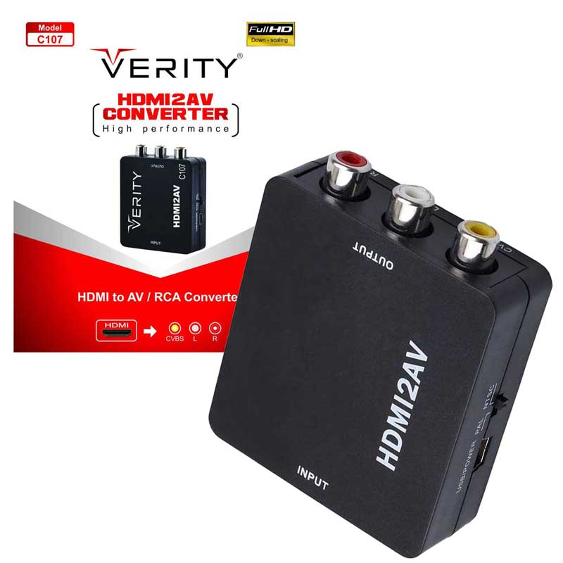 مبدل HDMI به AV وریتی مدل VERITY C107 ⋆ تجریش کالا