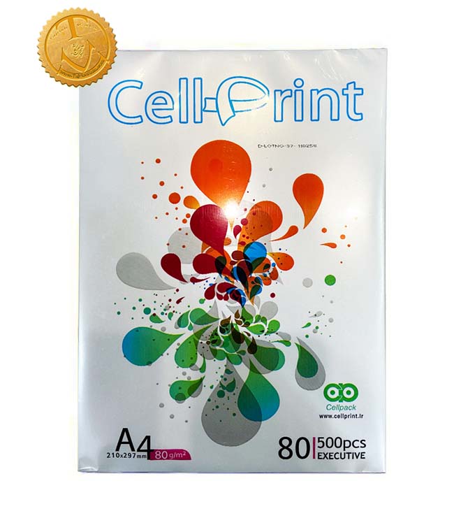 کاغذ A4 سل پرینت Cell-Print بسته 500‌عددی ⋆ تجریش کالا